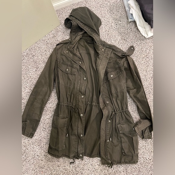 Talula | Jackets & Coats | Talula Aritzia Utility Jacket Olive Green ...